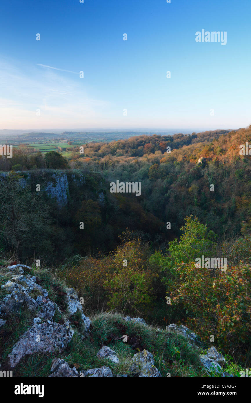 Ebbor Gorge in Autumn. The Mendips. Somerset. England. UK Stock Photo ...