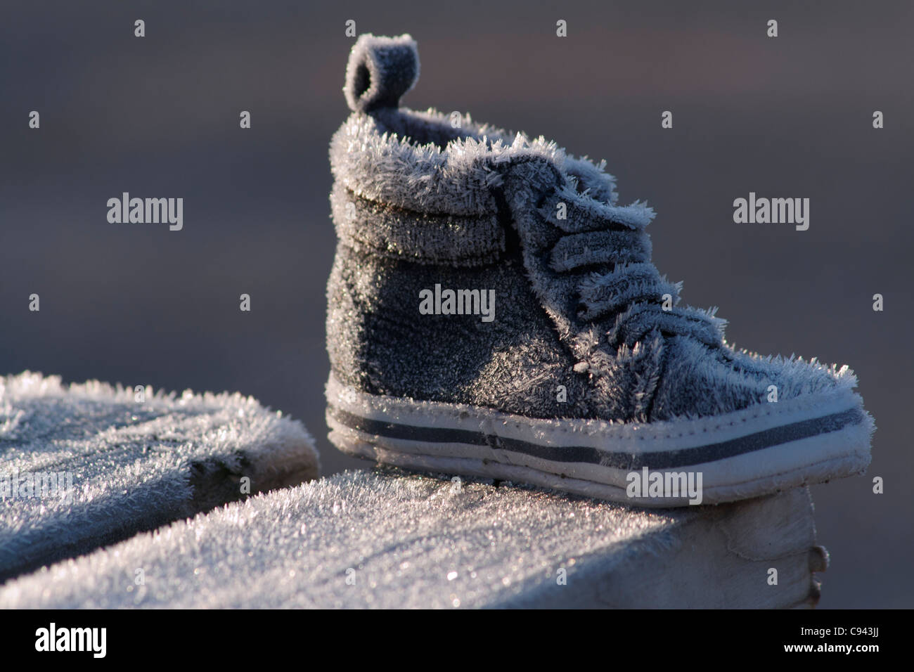 Booted Out in the Cold - Landscape Stock Photo - Alamy
