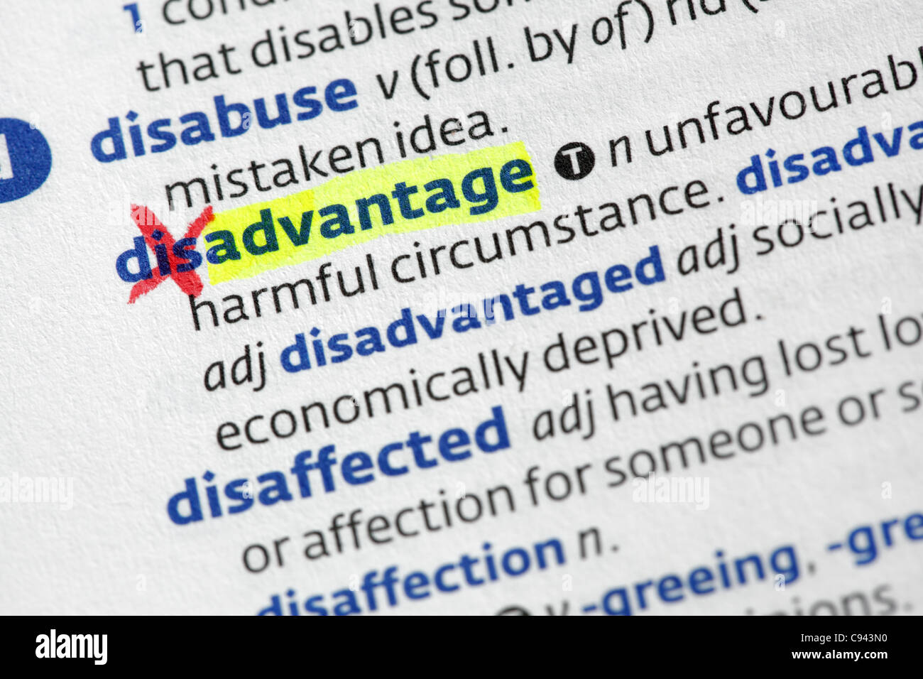 Advantage from disadvantage hi-res stock photography and images - Alamy