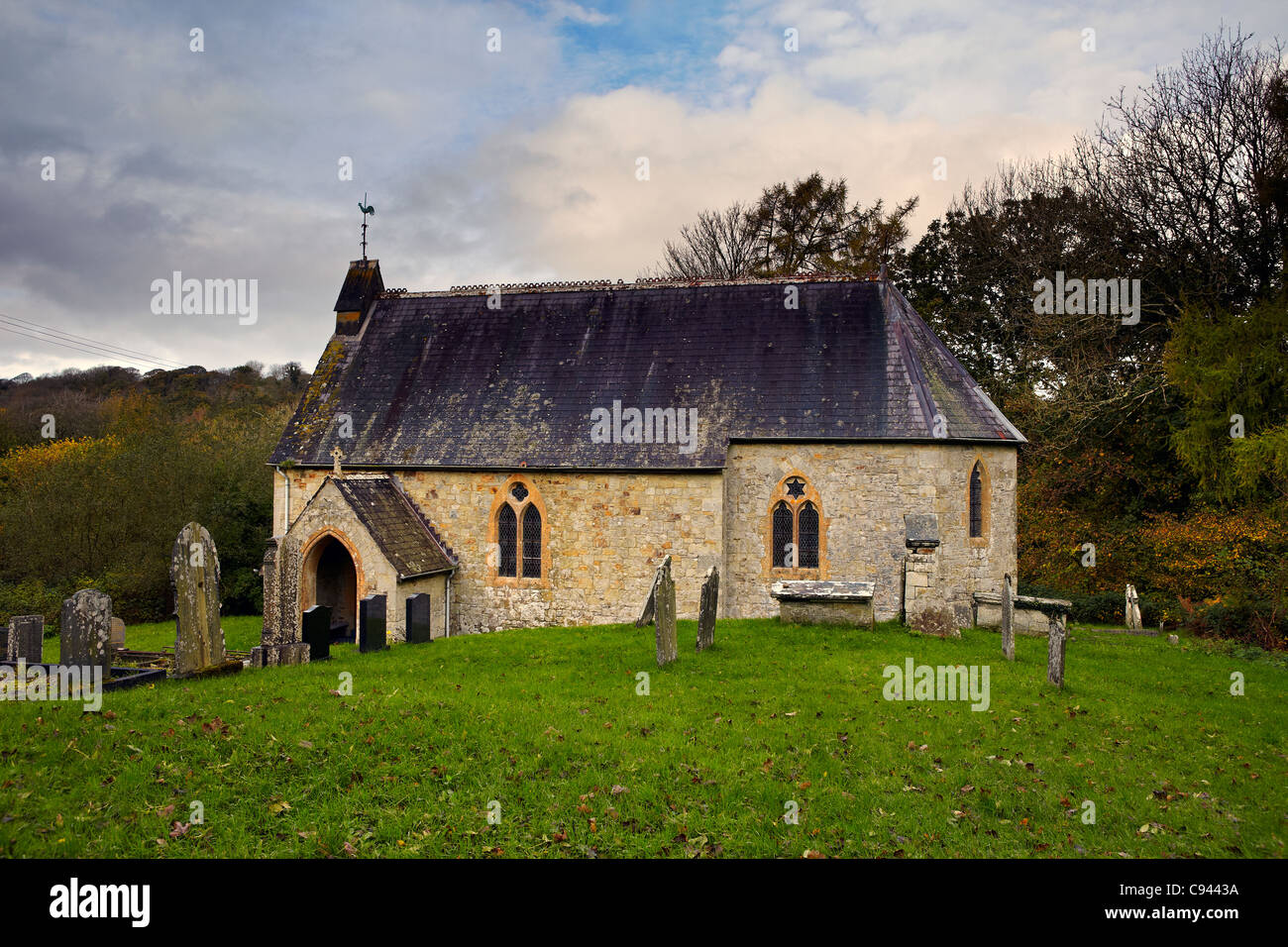 Meline Church, Castell Henllys, Pembrokeshire, West Wales, UK Stock ...