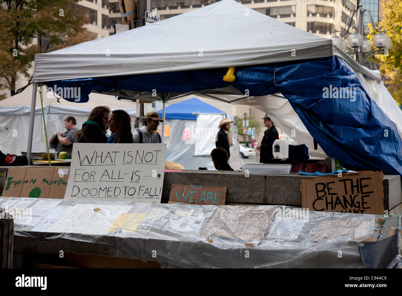 Occupy Wall Street Signs Stock Photo - Alamy