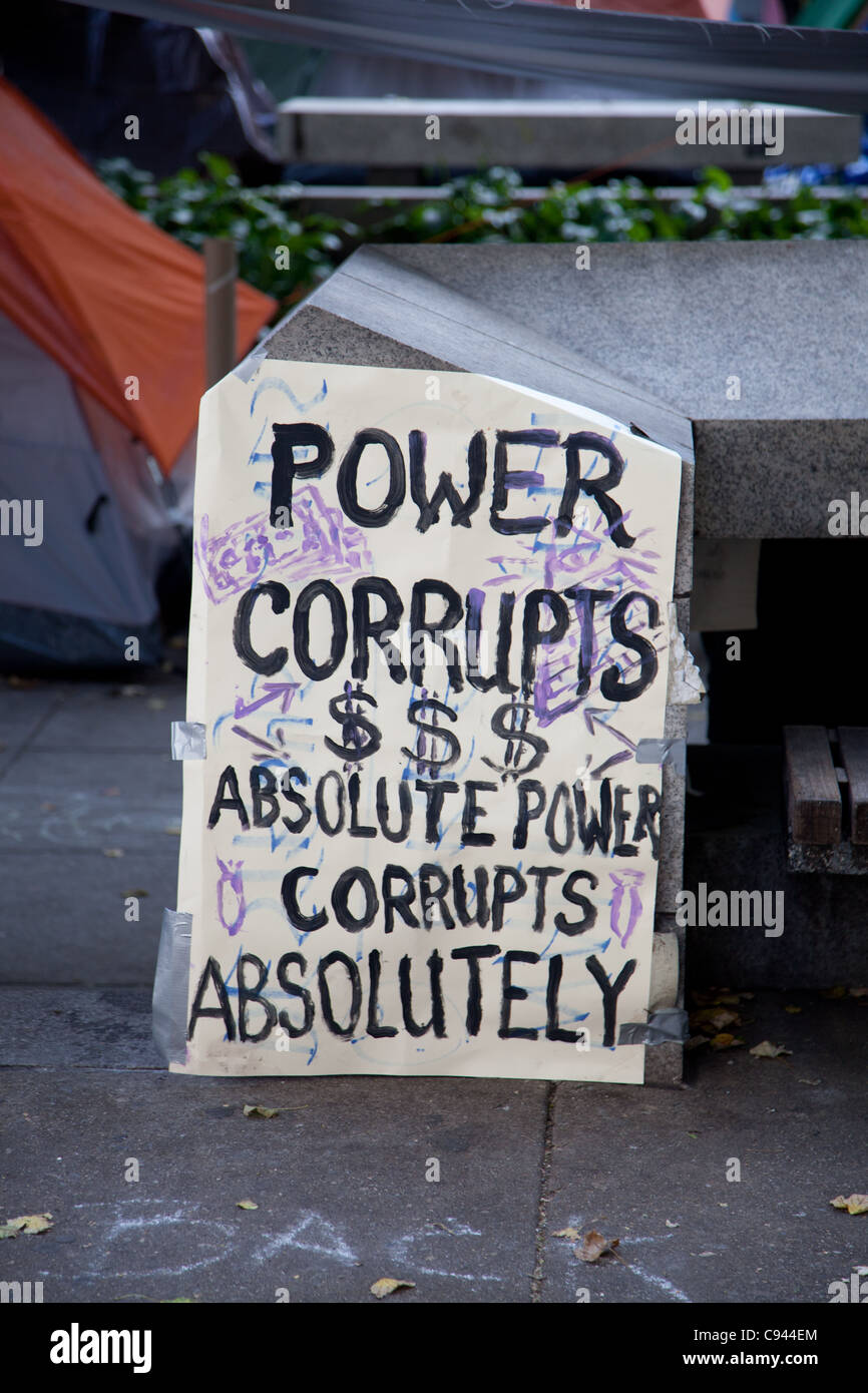 Occupy Wall Street Signs Stock Photo - Alamy