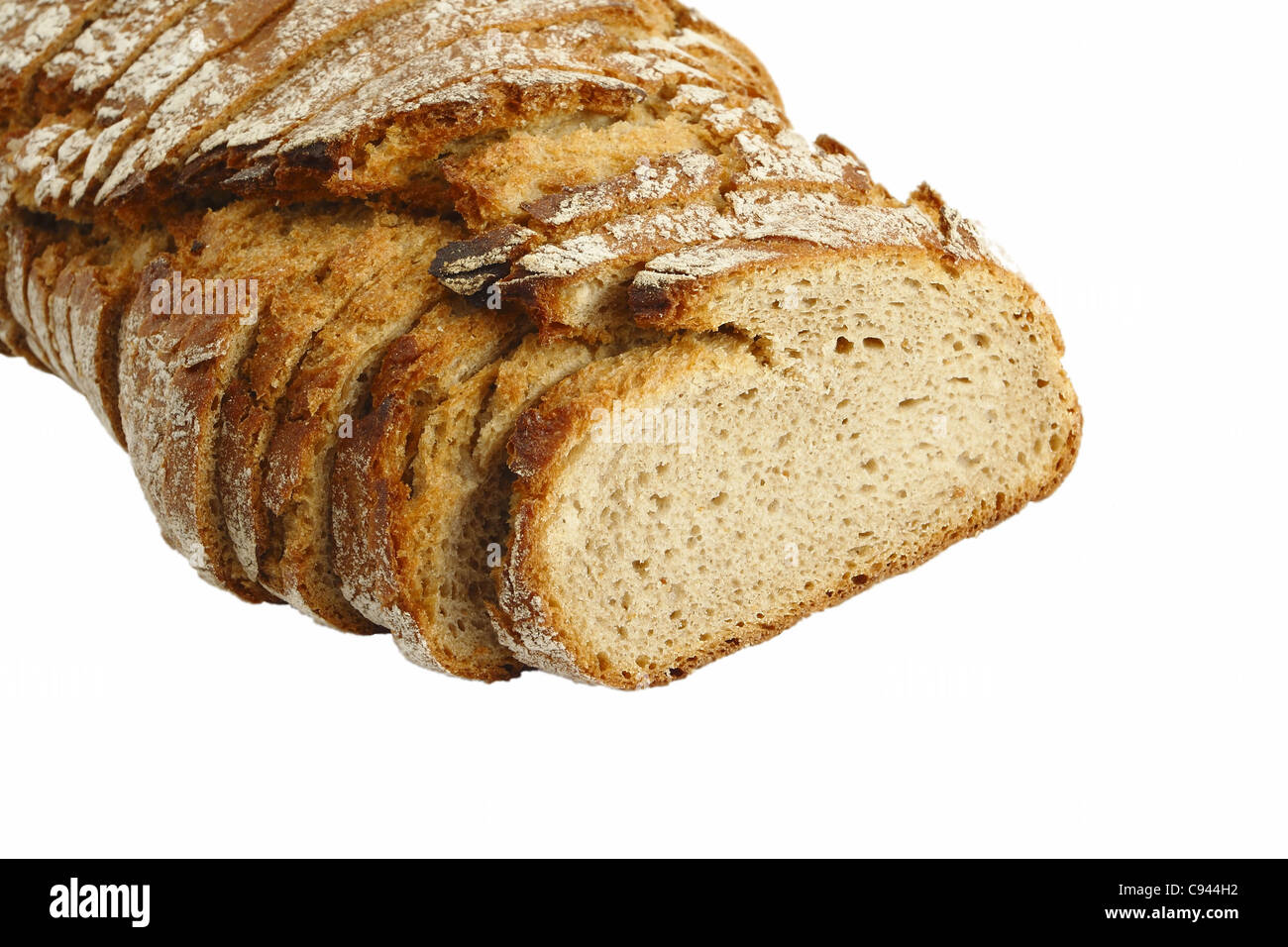 fresh german bread on the white background Stock Photo - Alamy