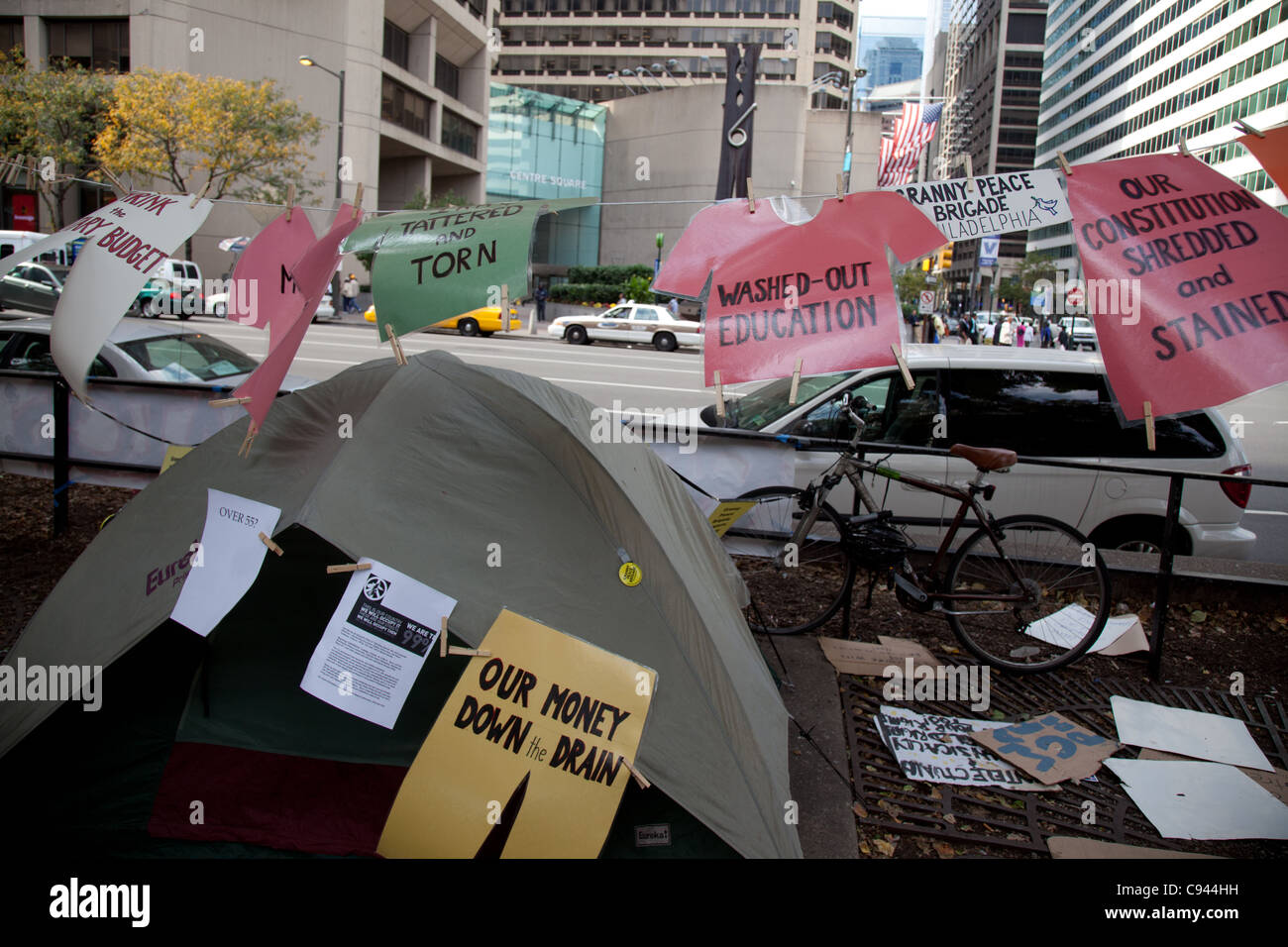 Occupy Wall Street Signs Stock Photo - Alamy