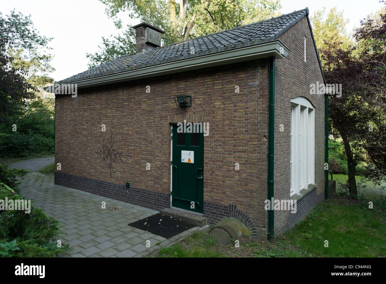 Drainage pump house in Rotterdam Stock Photo - Alamy