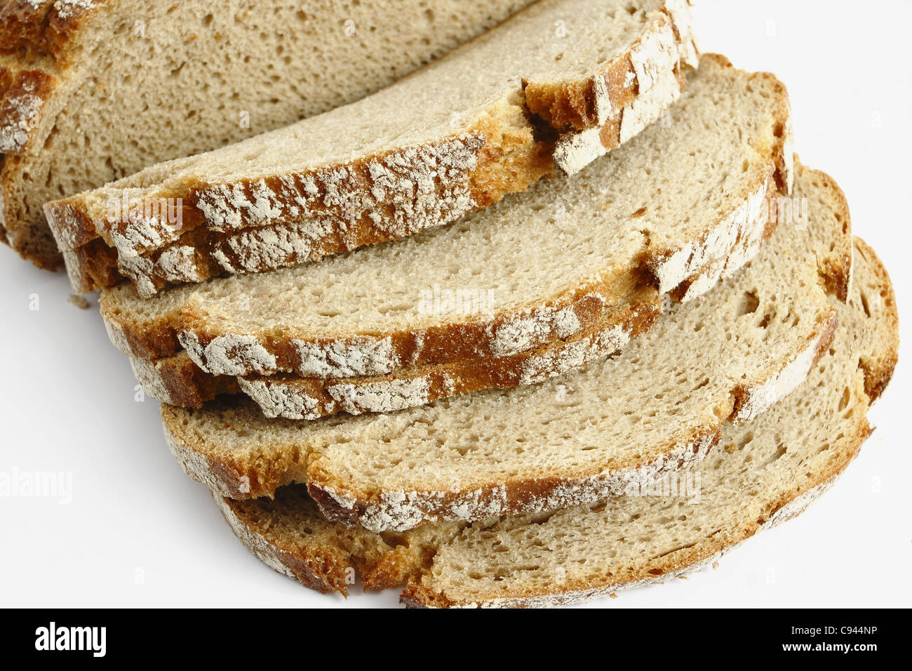fresh german bread on the white background Stock Photo - Alamy