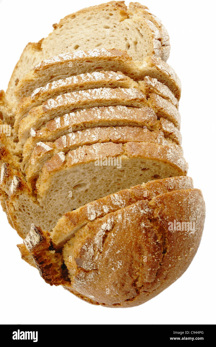 fresh german bread on the white background Stock Photo - Alamy