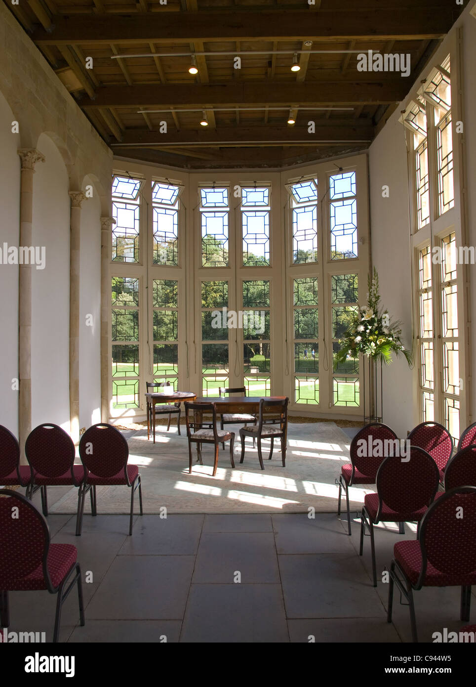 Winter Garden room of Highcliffe Castle Dorset England UK Stock Photo ...