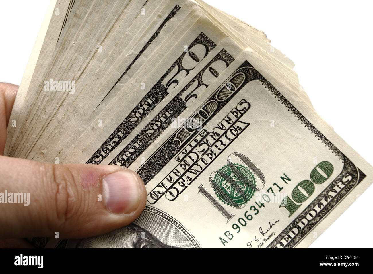 hand with money Stock Photo - Alamy