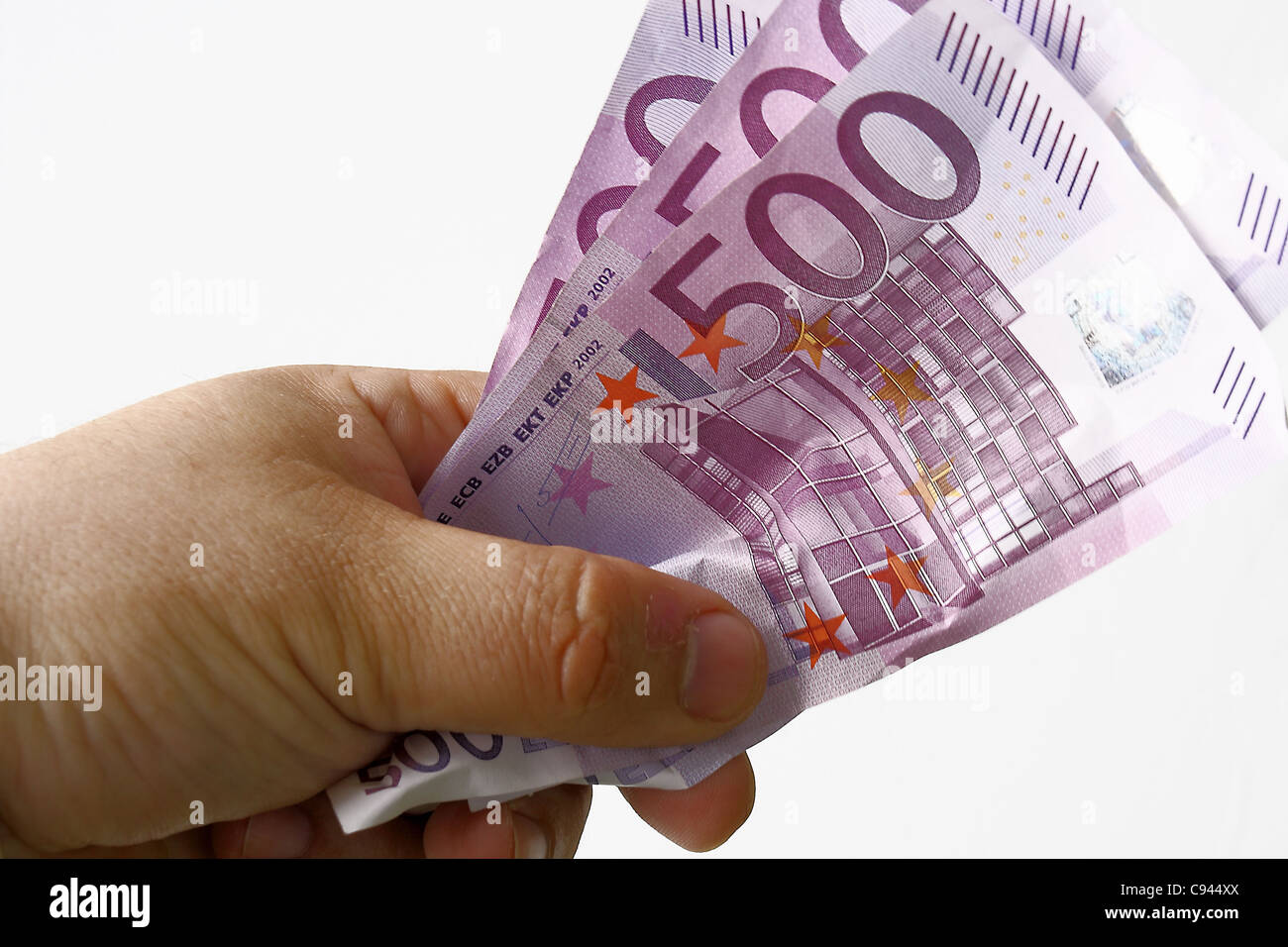 hand with money euro Stock Photo - Alamy