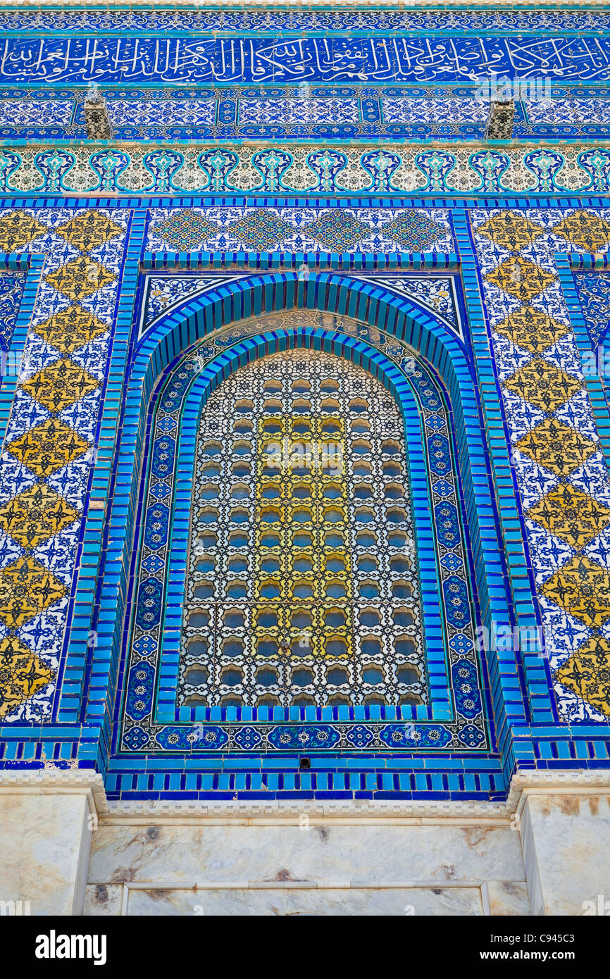 Windows of the Dome of the rock, Jerusalem, Israel Stock Photo - Alamy