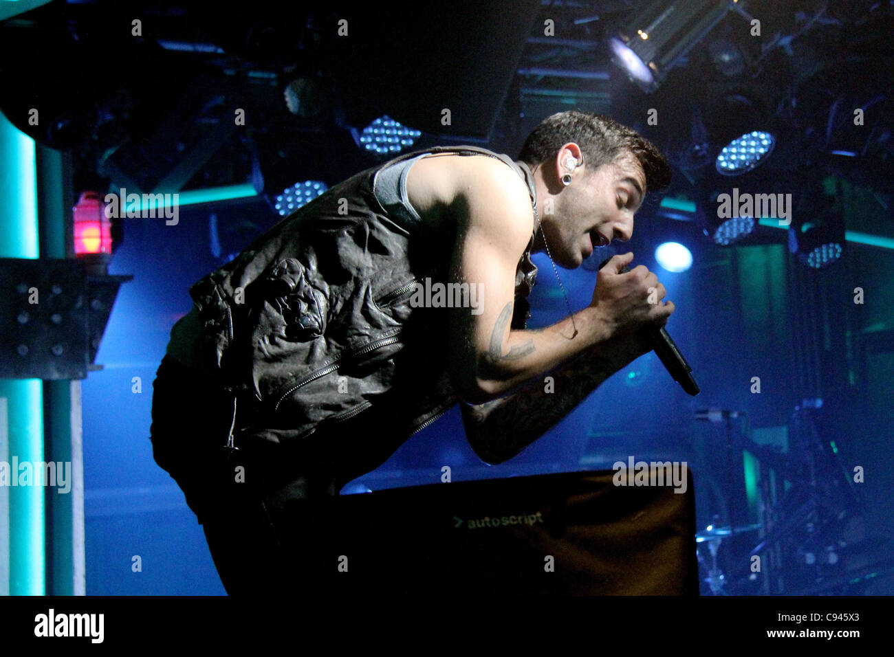 Canadian pop rock band "Hedley" at a special appearance on Much Music's ...