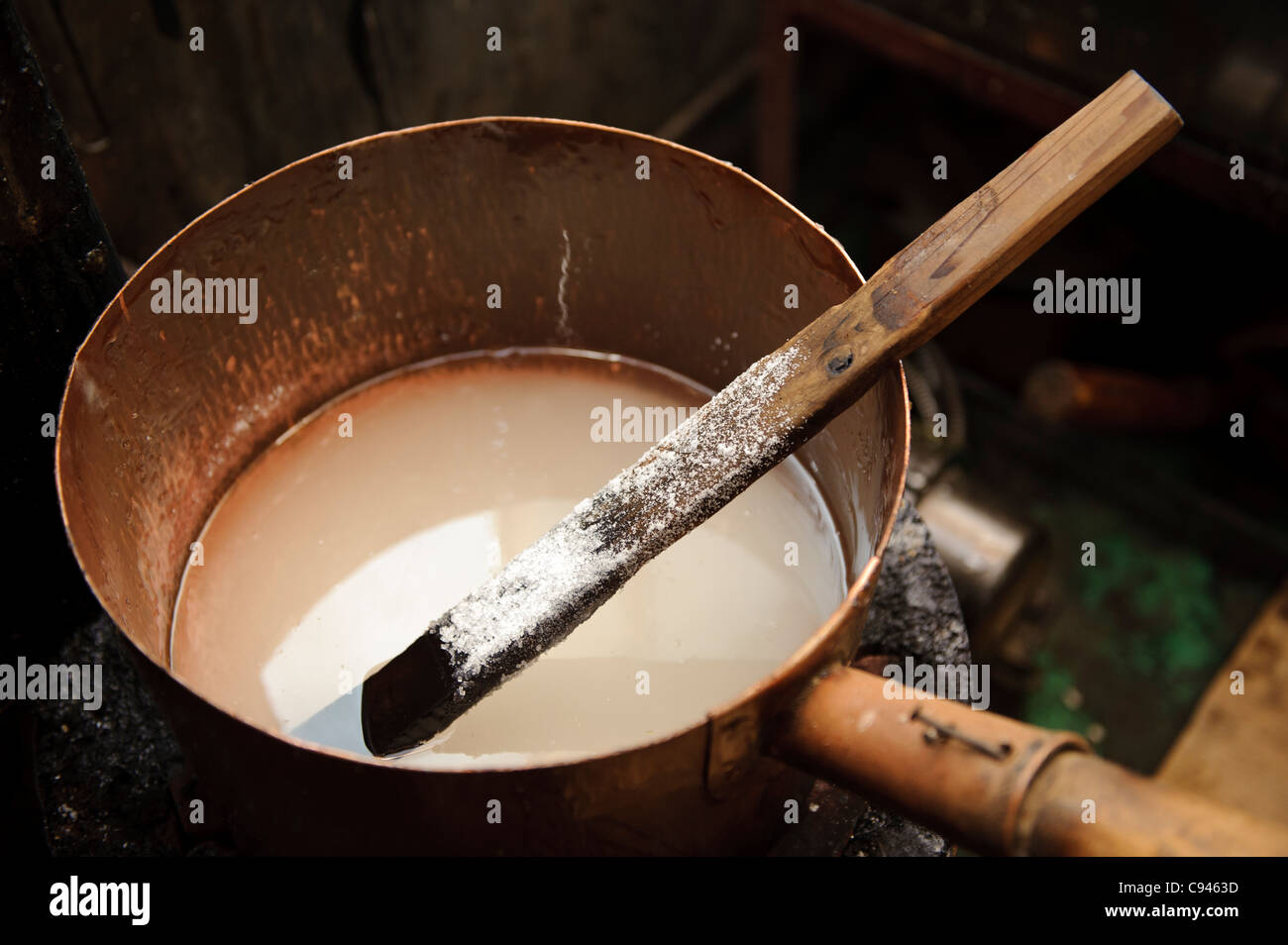 Sugar mixture for making sweets, Kashiyayokocho, Kawagoe, Saitama ...