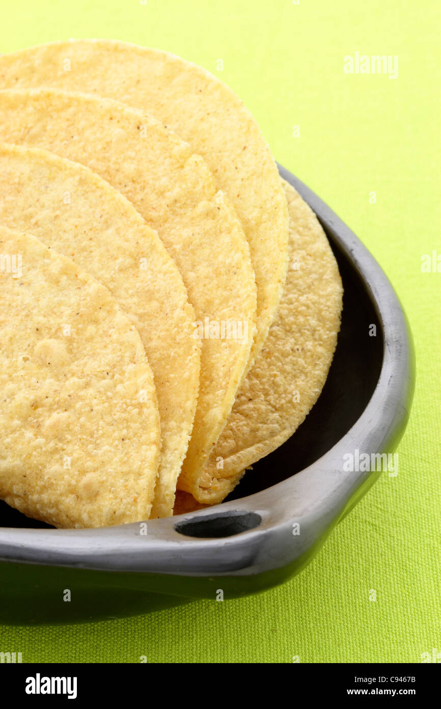 fresh and crunchy delicious mexican taco shells Stock Photo - Alamy