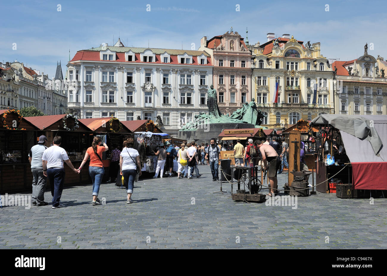 Old Town Square Staromestska namesti Prague Czech Republic national ...