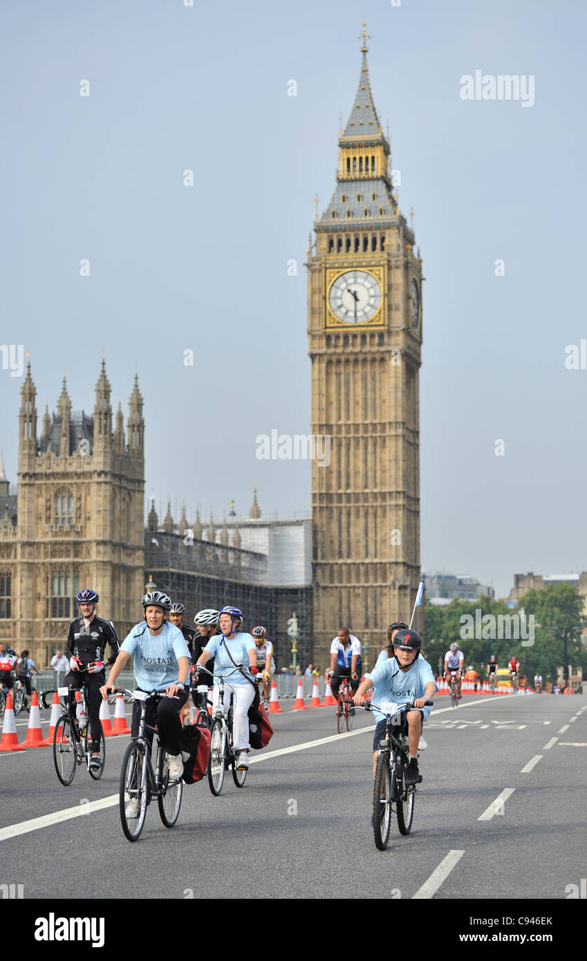 Cyclists participating in the Tour of Britain cycling event on 19th ...