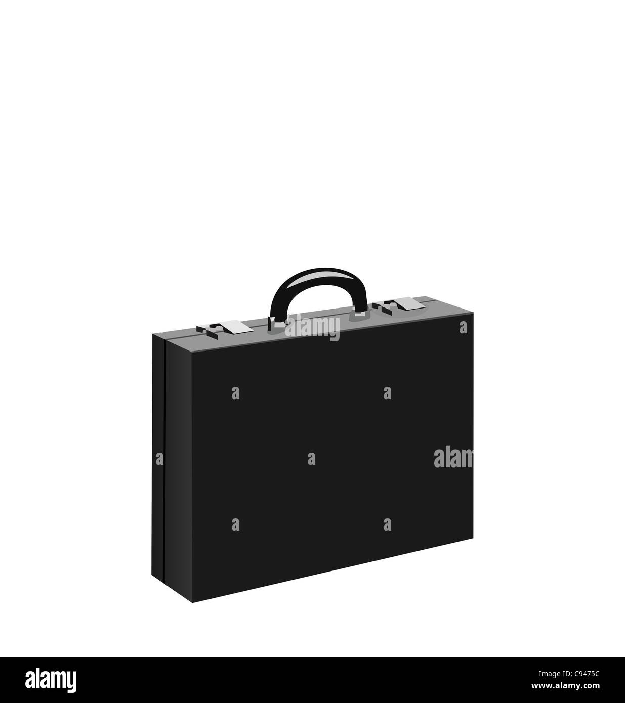 Realistic illustration black business bag - Vector Stock Photo - Alamy