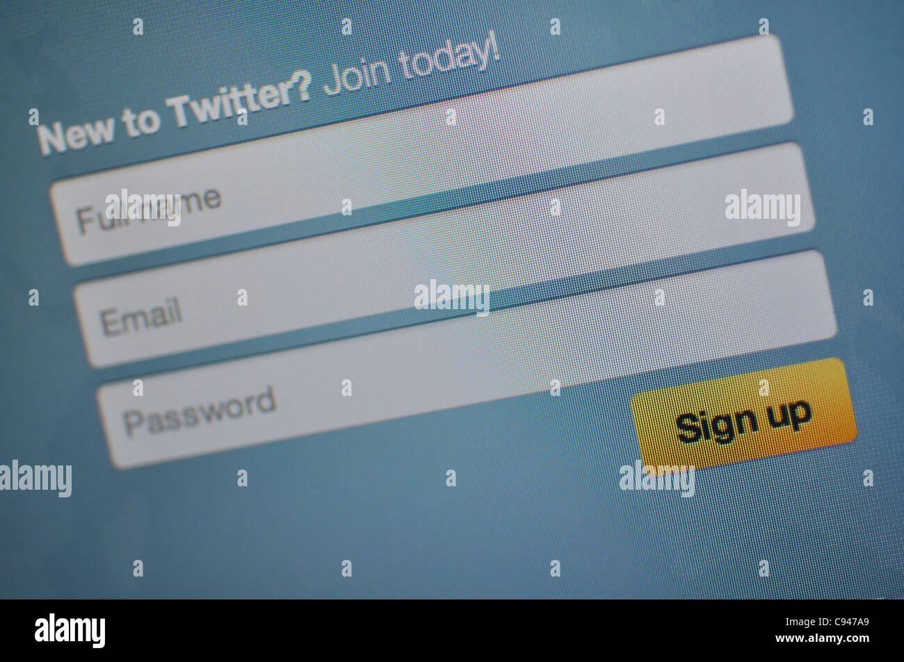 Twitter screen shot hi-res stock photography and images - Alamy