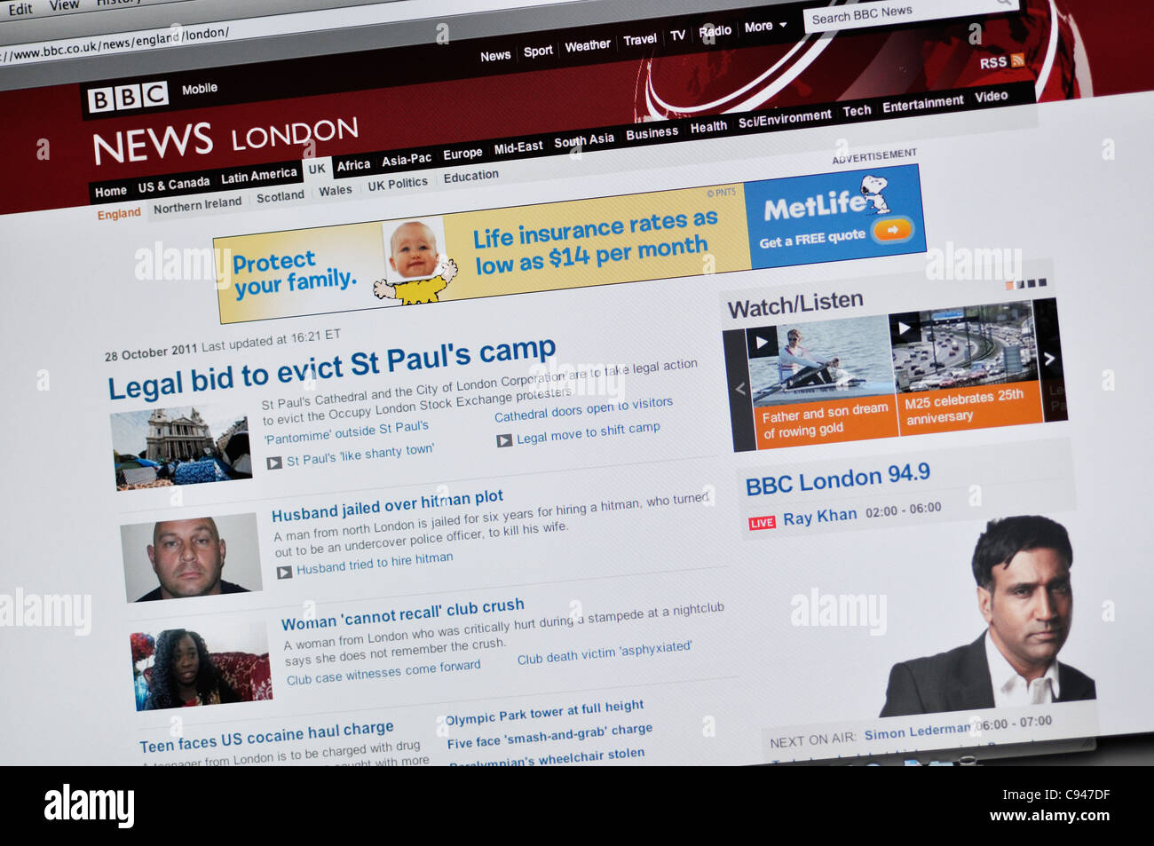 Bbc news website screen shot hi-res stock photography and images - Alamy