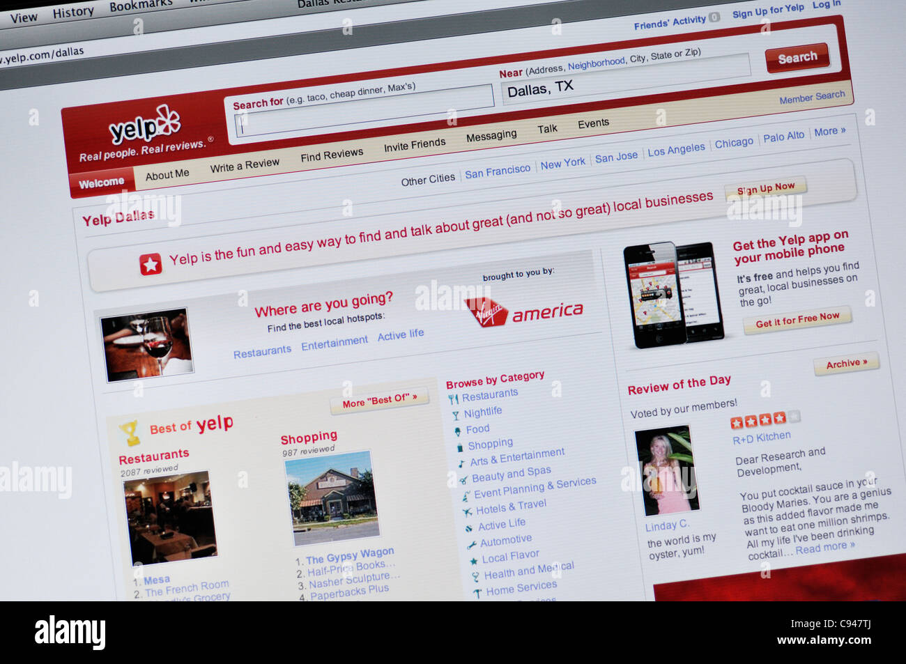 Yelp hi-res stock photography and images - Alamy