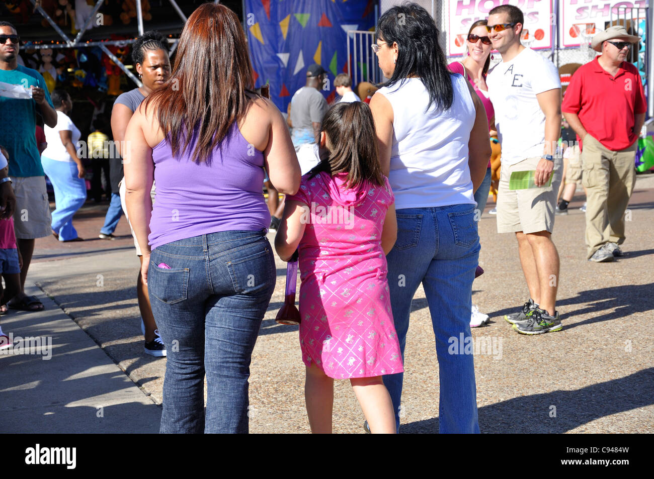 Obese family eating hi-res stock photography and images - Alamy