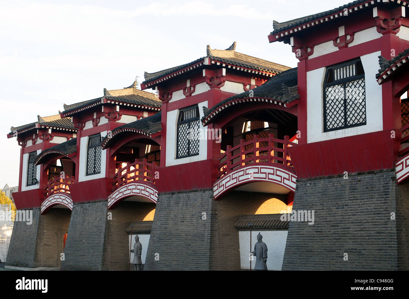 Ancient monument tourist sightseeing historic history chinese hi-res ...