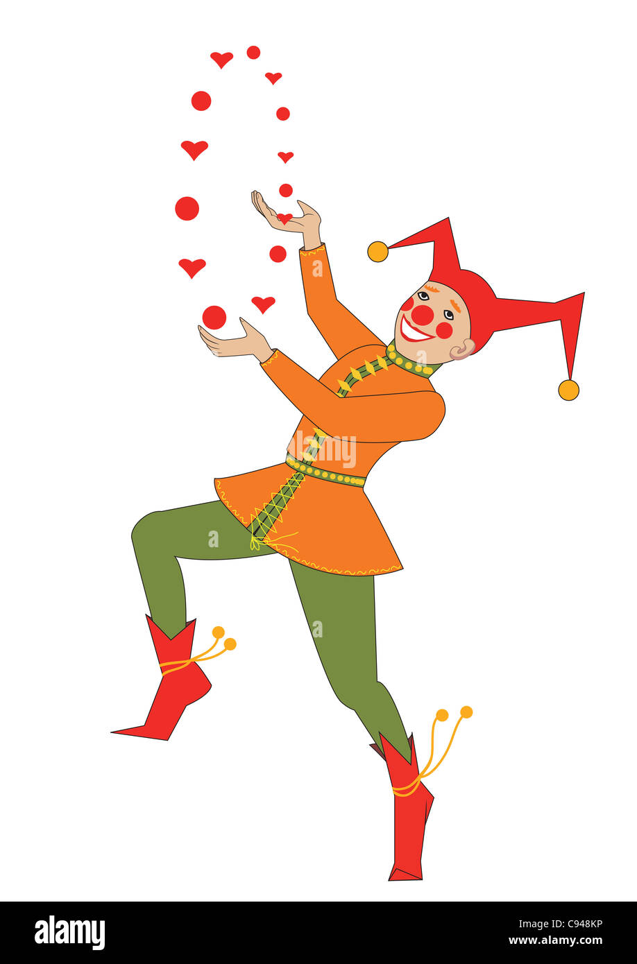 Buffoon illustration hi-res stock photography and images - Alamy