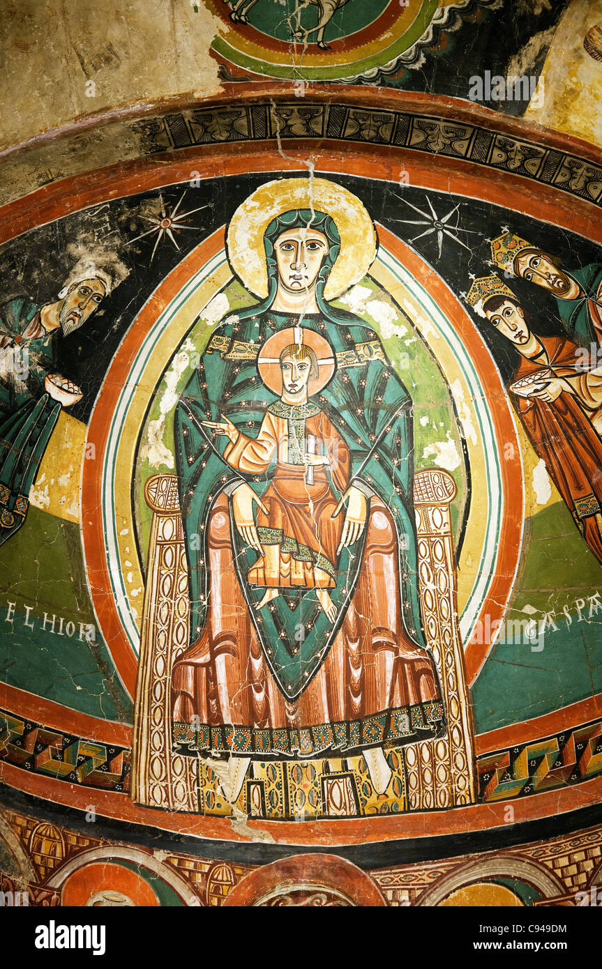 The Nativity. Decoration from the church of Santa Maria in Taull, MNAC ...