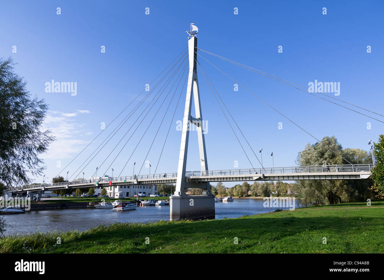 Bridge over Emajogi River in Tartu, Estonia Stock Photo - Alamy
