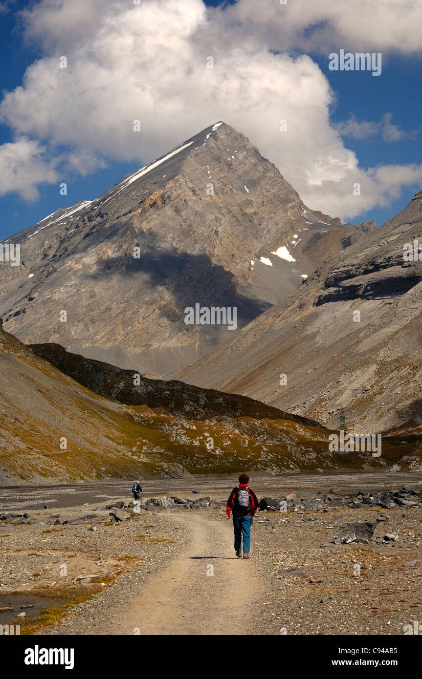 Gemmi pass hiker hi-res stock photography and images - Alamy