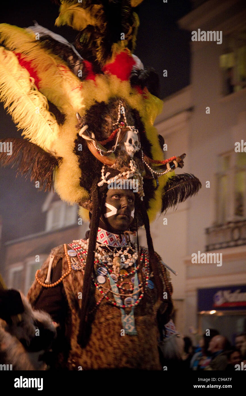 Lewes Bonfire Night parade Stock Photo - Alamy