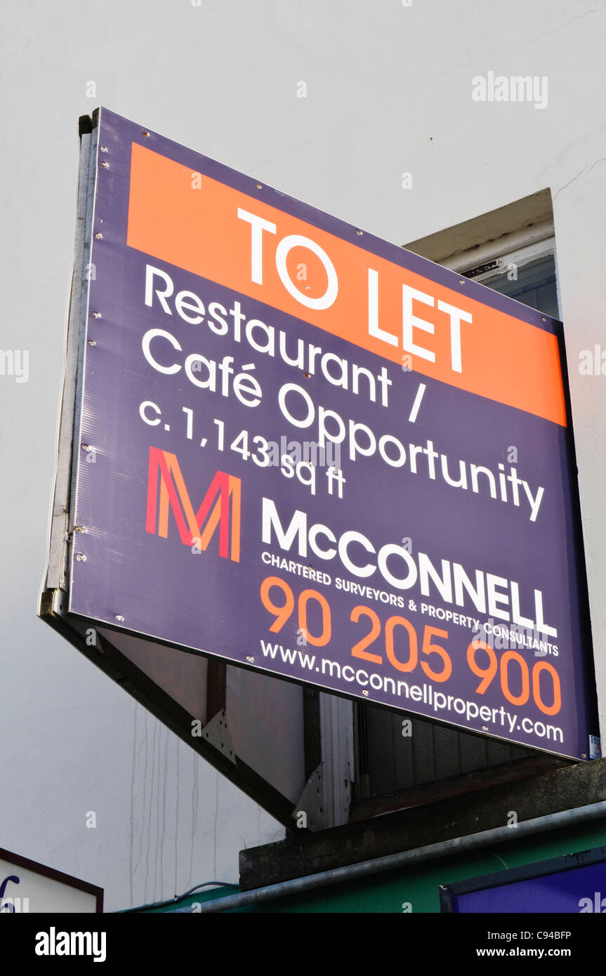 Restaurant let sign hi-res stock photography and images - Alamy