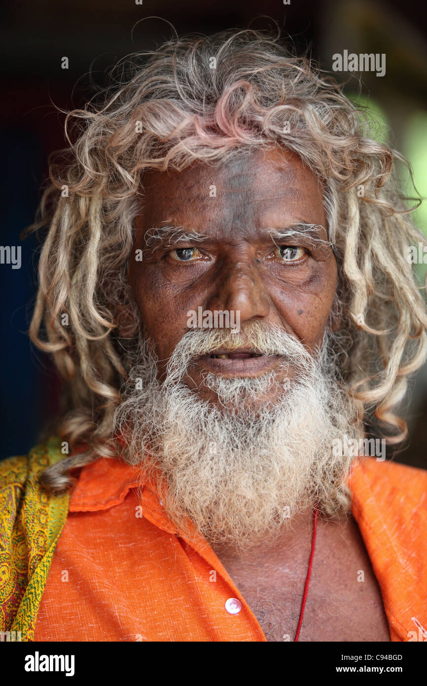 Sadhu portrait Arunachala Tamil Nadu India Stock Photo - Alamy