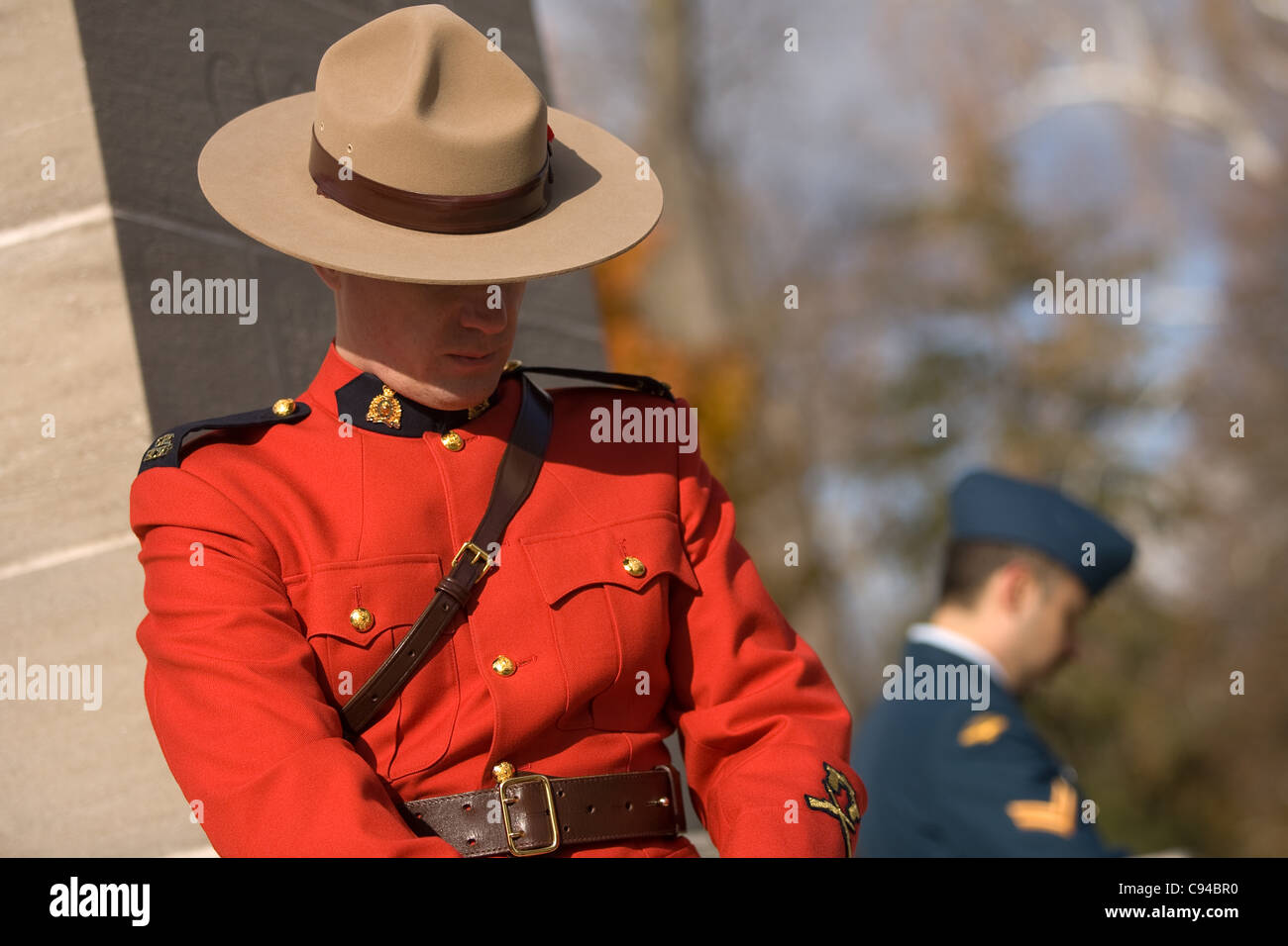 London Ontario, Canada - November 11, 2011. An RCMP officer and ...