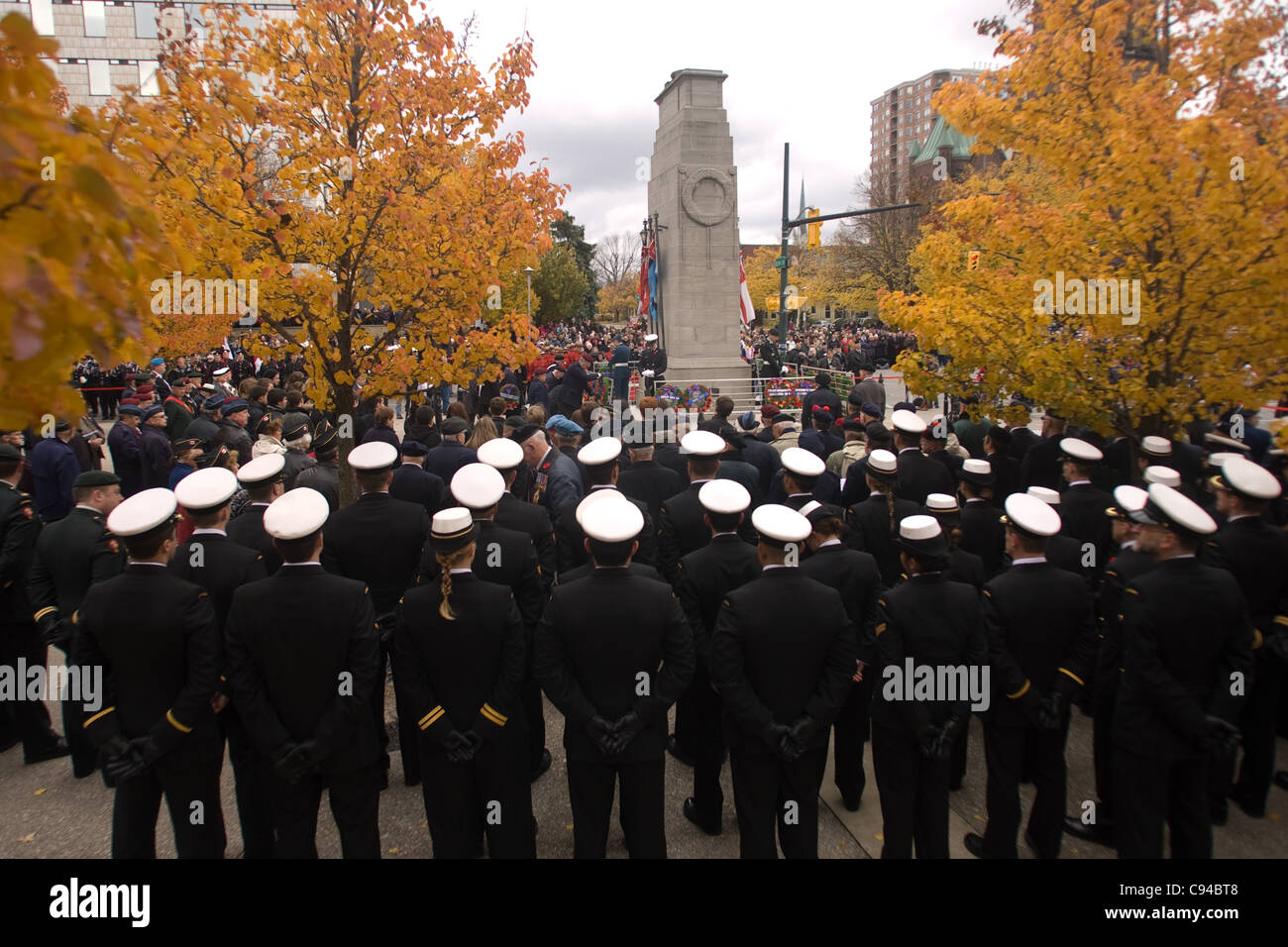 London Ontario, Canada - November 11, 2011. Remembrance Day ceremonies ...