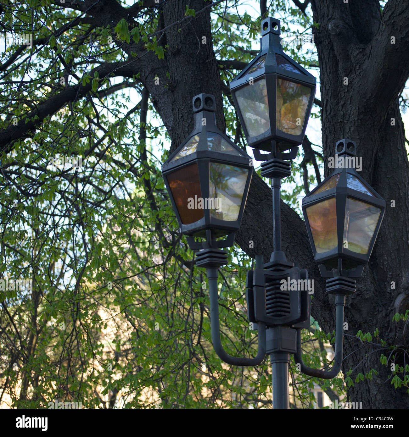 Lampost in L'viv Ukraine Stock Photo - Alamy