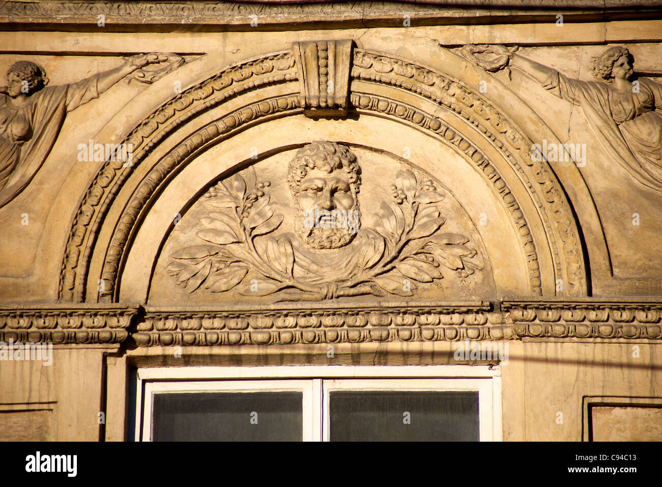 Decoration over Window at Opera House (Theatre) in L'viv, Ukraine Stock ...