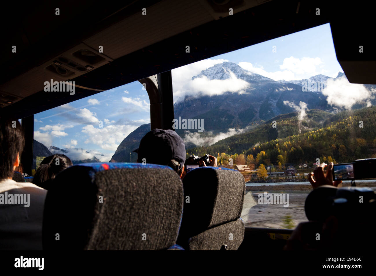 travel bus and passenger Stock Photo - Alamy