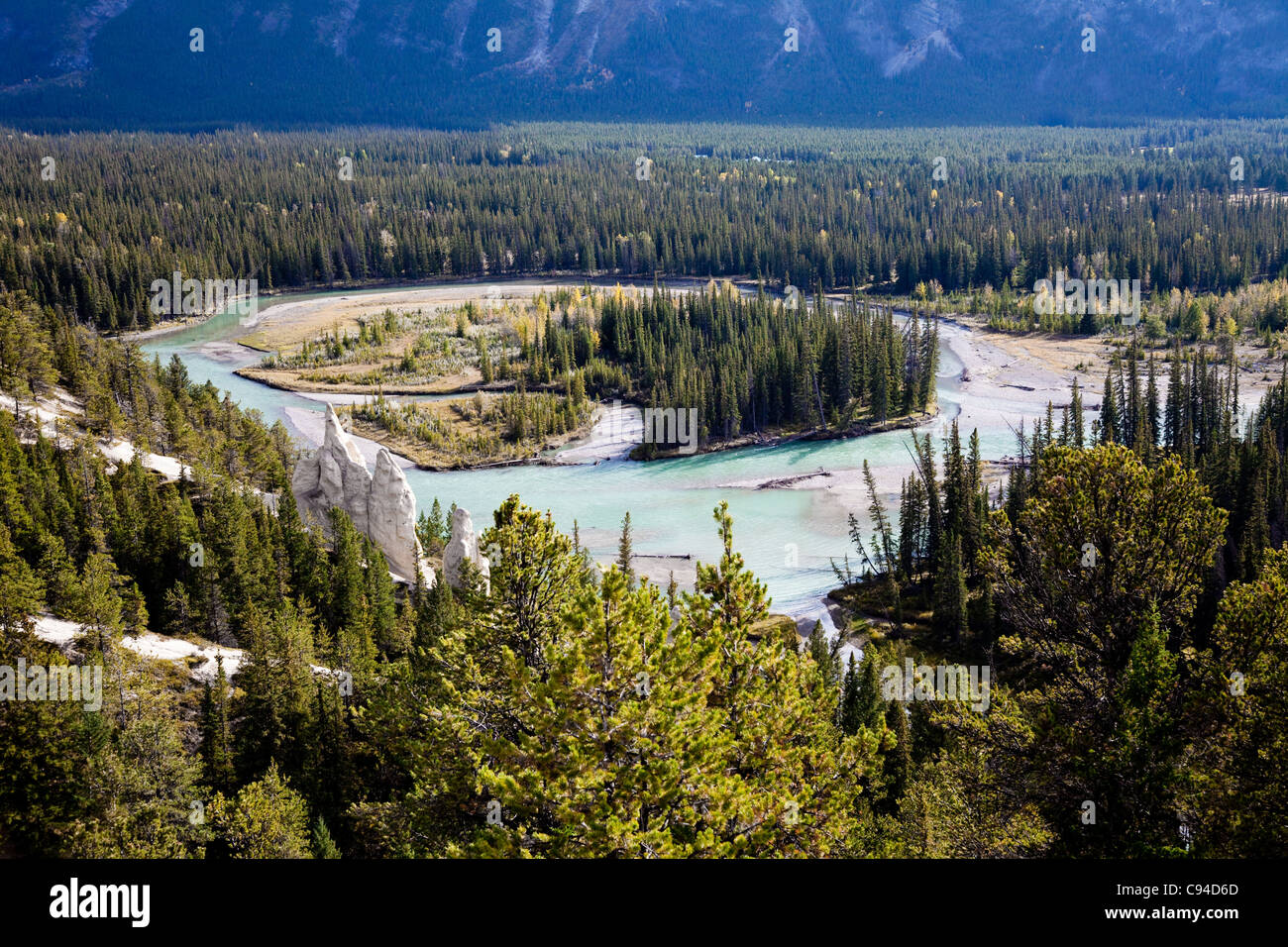 Tunnel Mountain Hoodoos. Banff National park. Alberta. Canada, Oct ...