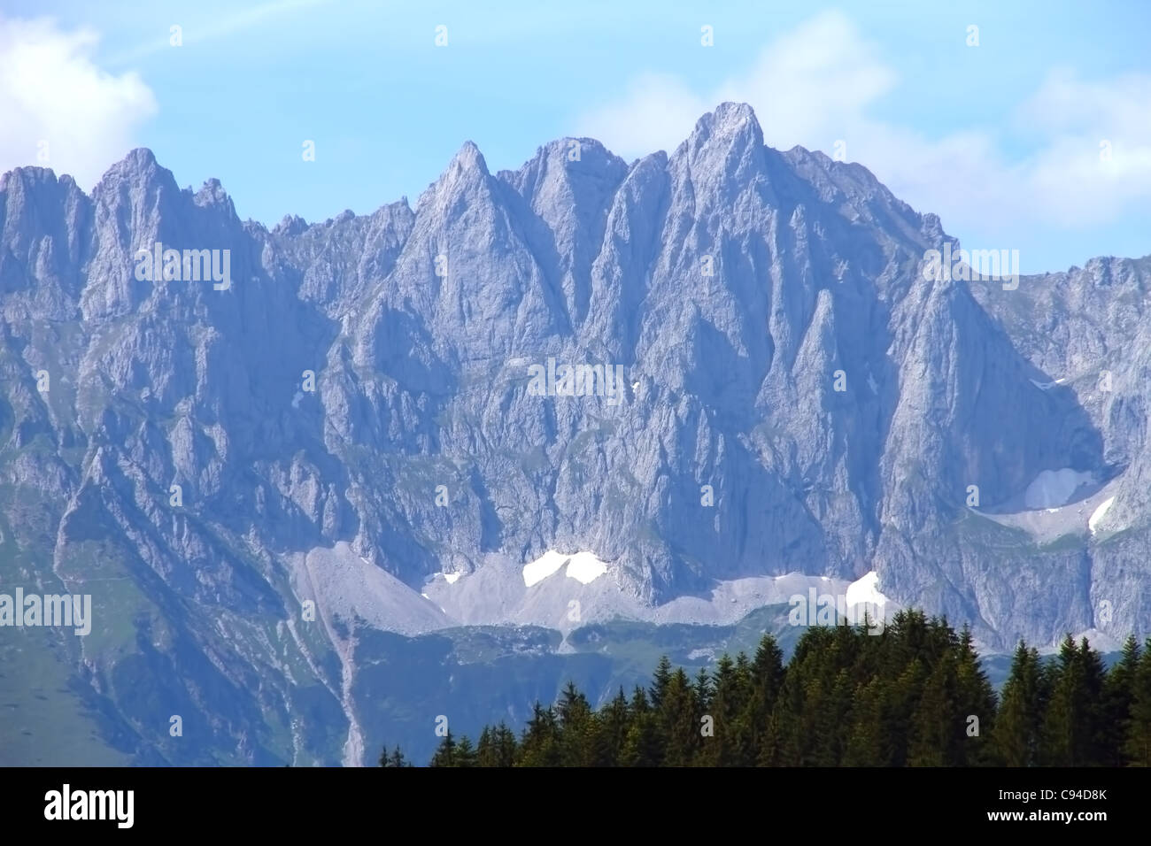 European Alps in slight haze Stock Photo - Alamy