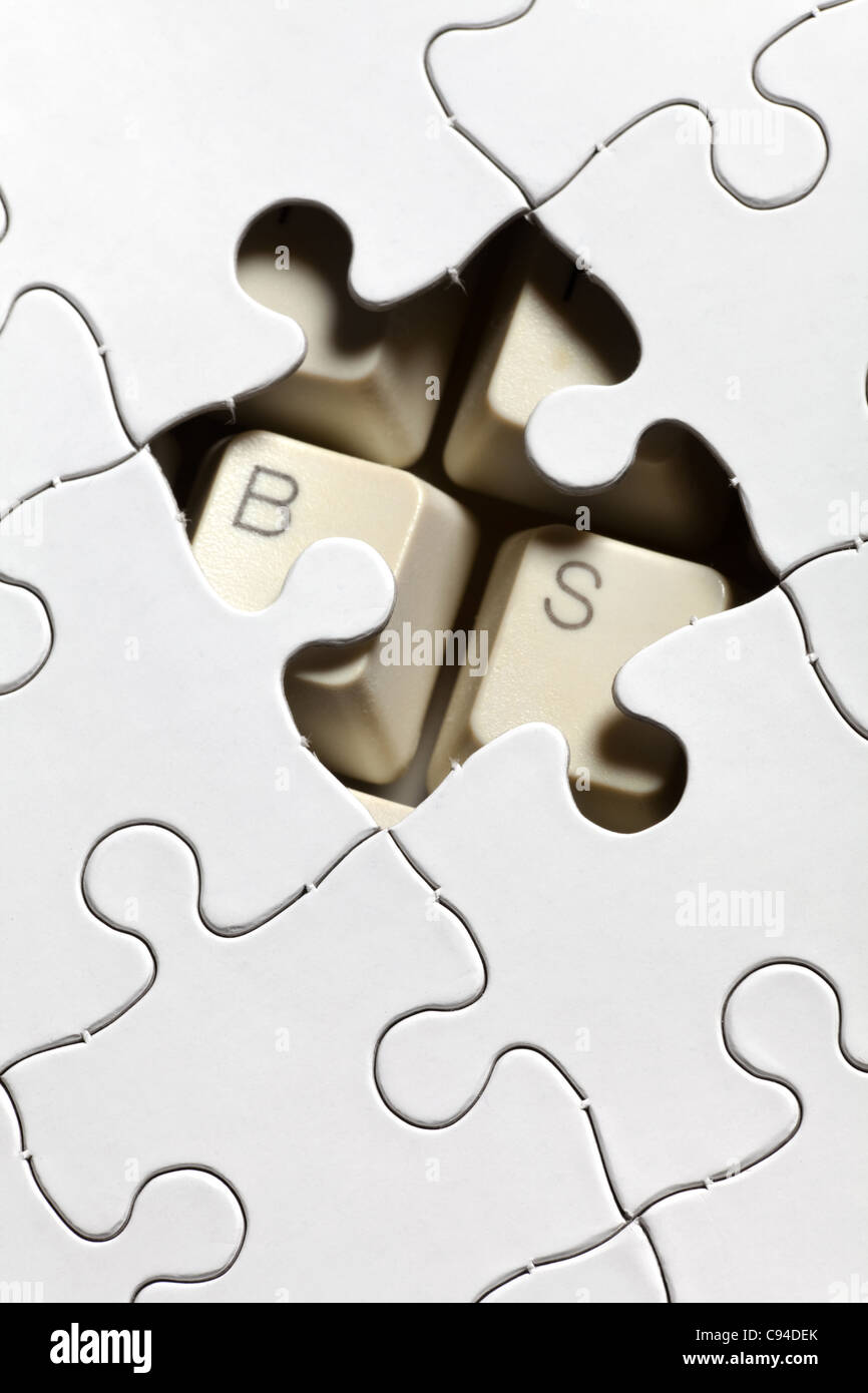 Computer Keyboard and Puzzle,concept of Solution Stock Photo - Alamy