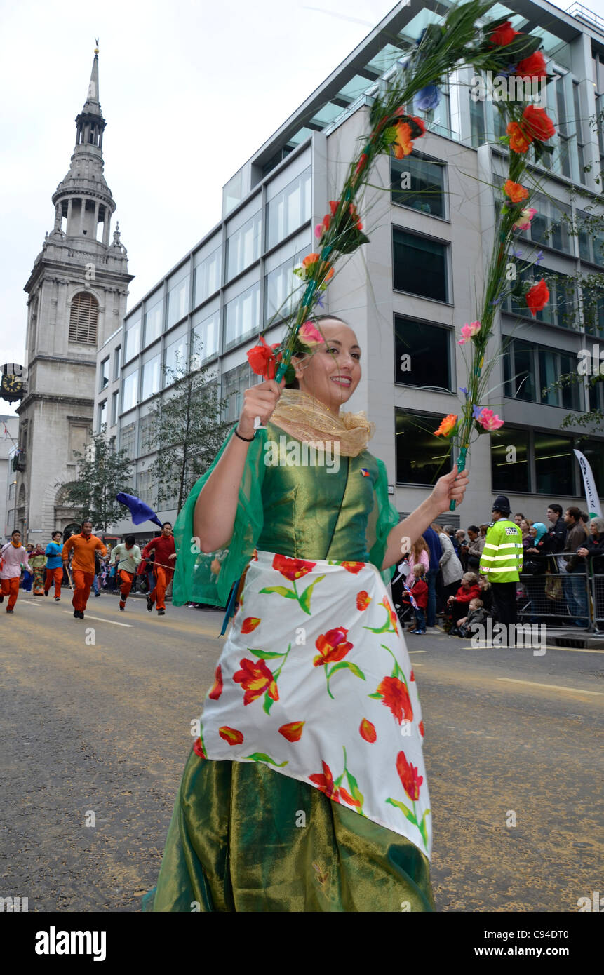Dancer at London Lord Mayor Show 2011 Stock Photo - Alamy
