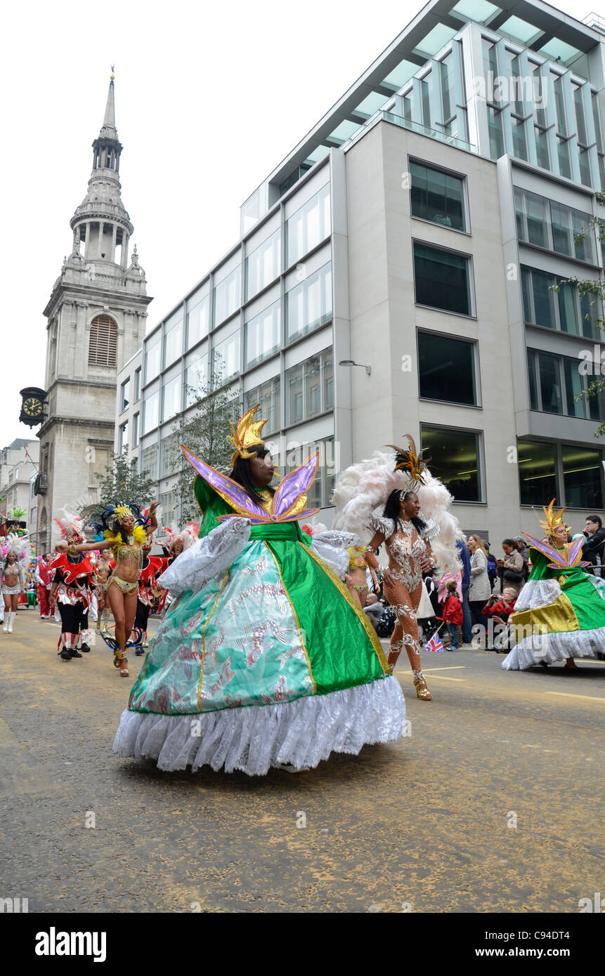 Dancer at London Lord Mayor Show 2011 Stock Photo - Alamy