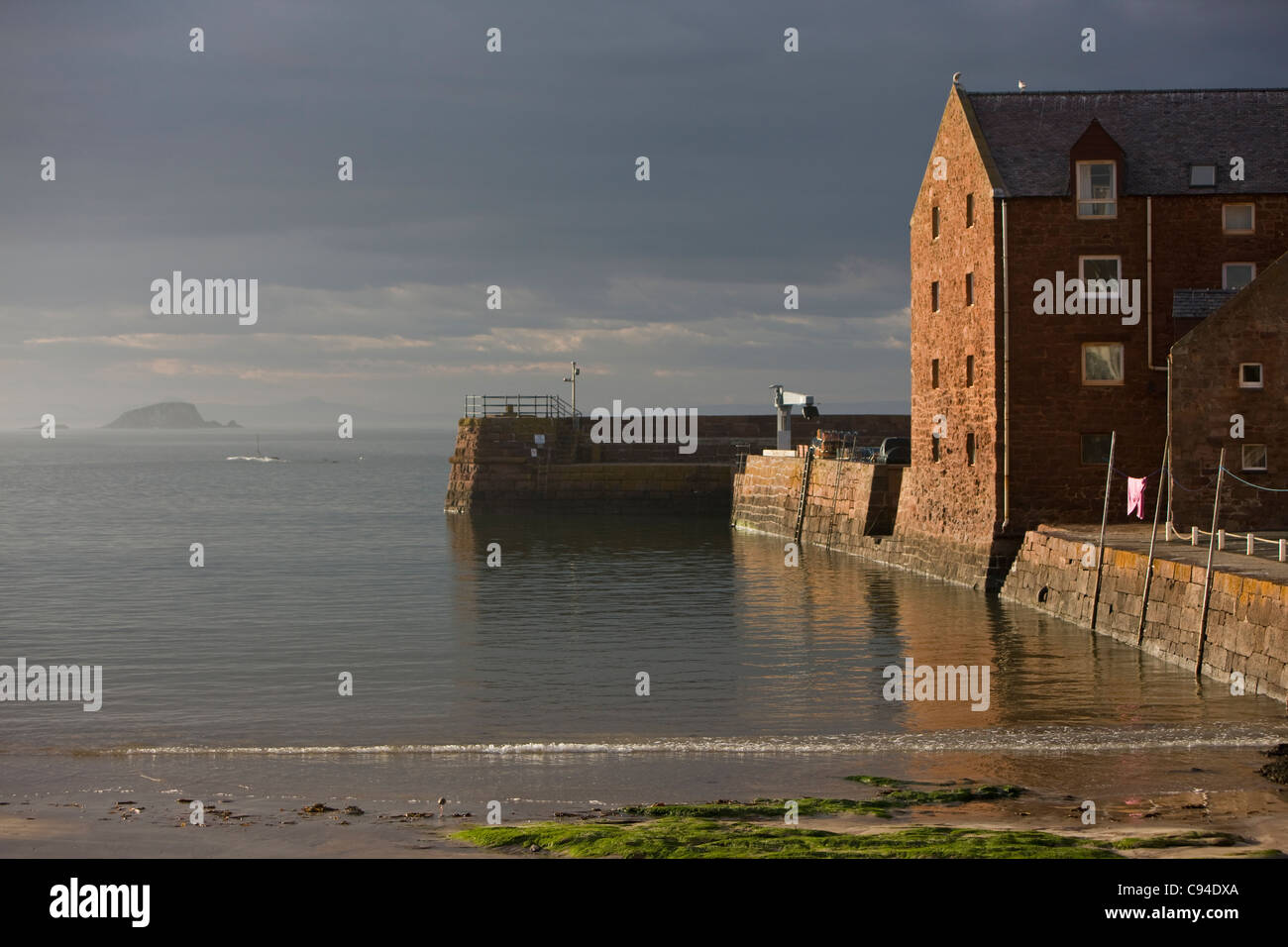 North Berwick harbour entrance Stock Photo - Alamy