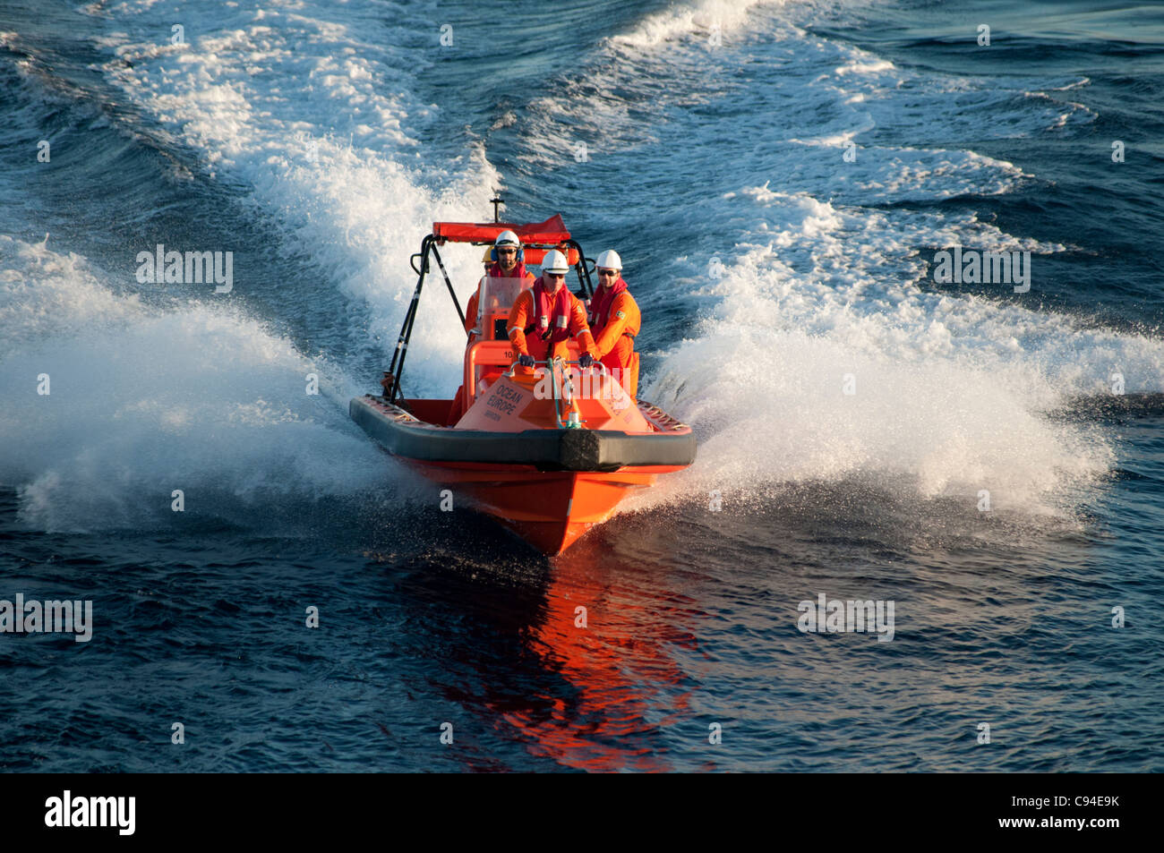 Fast Rescue Craft (FRC), or Man over board Boat (MOB) in offshore area ...
