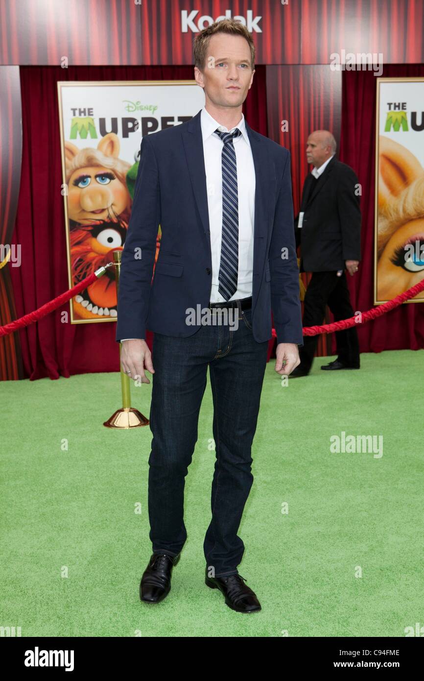 Neil Patrick Harris at arrivals for THE MUPPETS Premiere, El Capitan Theatre, Los Angeles, CA ...