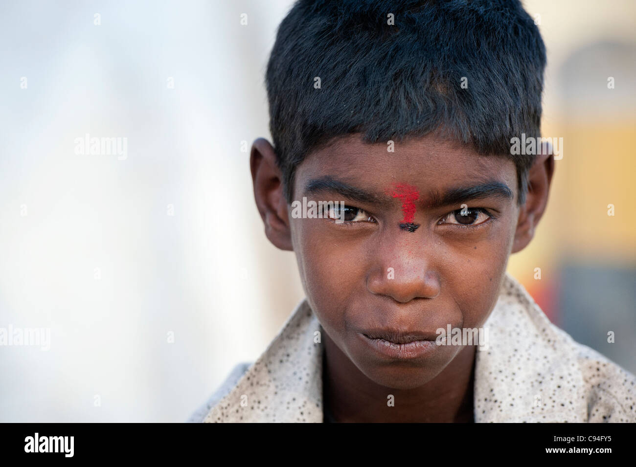 Poor Indian beggar boy . Andhra Pradesh, India Stock Photo - Alamy