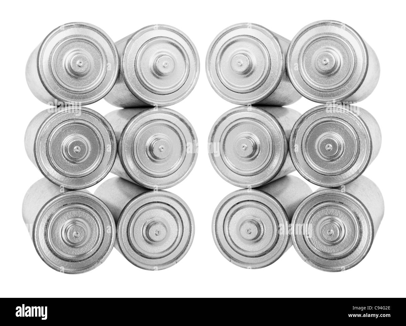 Stacks of Batteries Stock Photo - Alamy