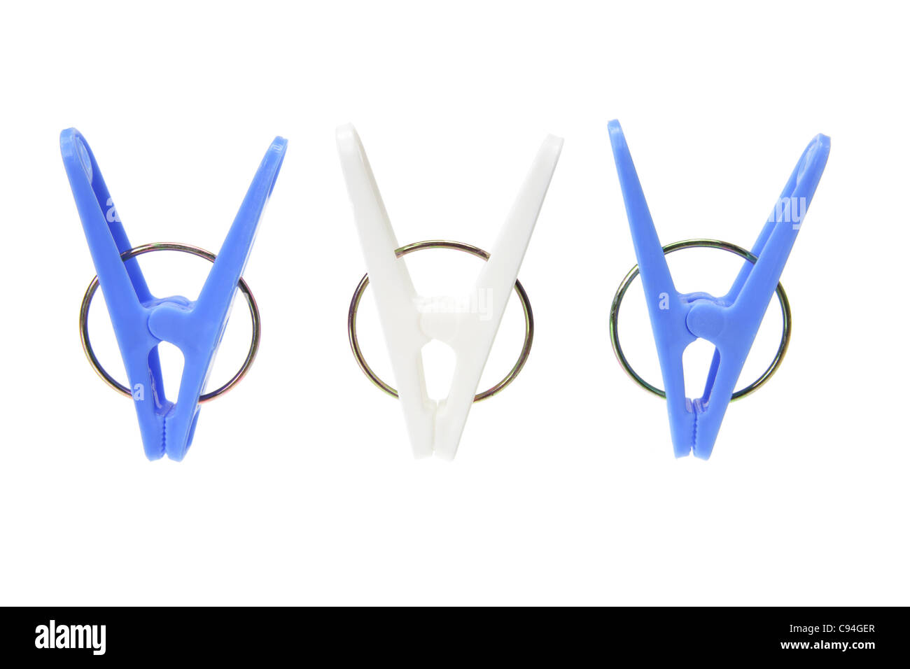 Washing line pegs cut out Cut Out Stock Images & Pictures - Alamy