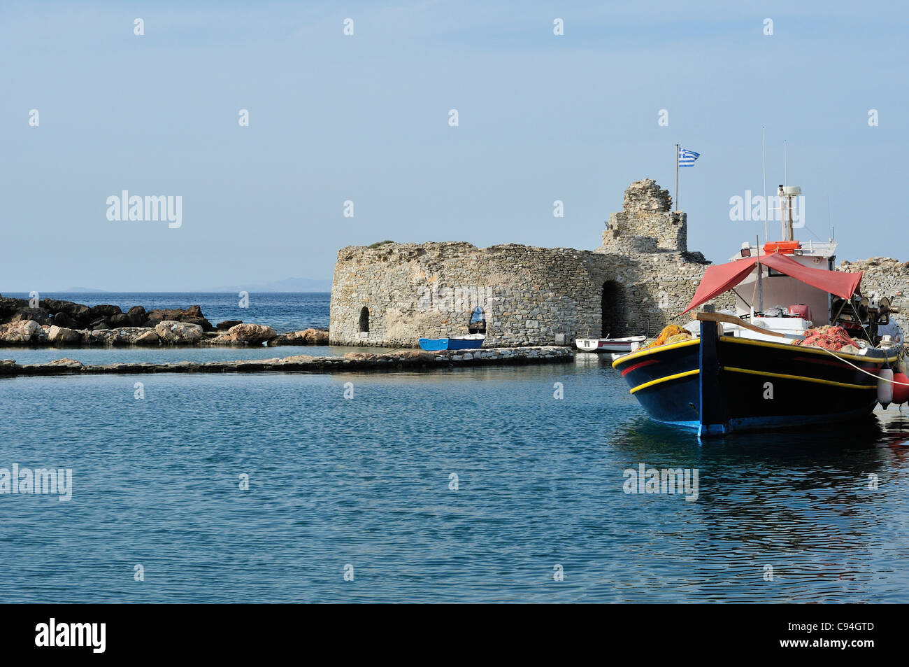 Old Port of Paros, one of the Greek Cyclades Islands Stock Photo - Alamy